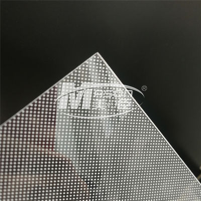 Laser Dot LED Acrylic Light Guide Plate 20mm LGP PMMA For LED Light Box